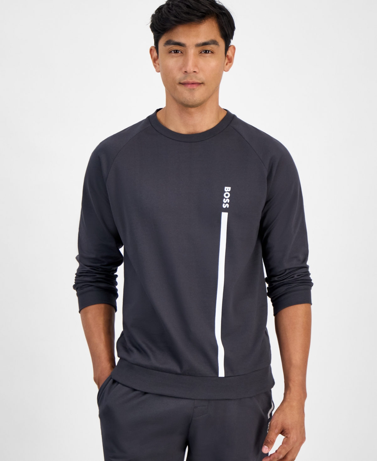 Click here for Boss Mens Authentic Cotton Logo Crewneck Sweatshir... prices