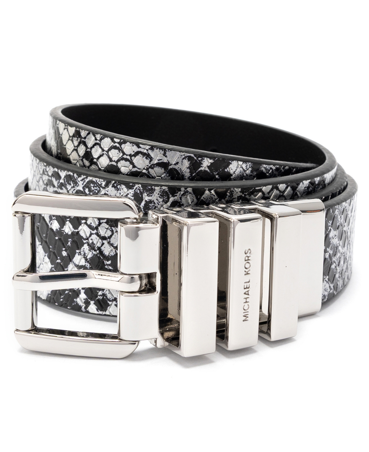 Click here for Michael Kors Womens Reversible Snake Pattern Belt... prices