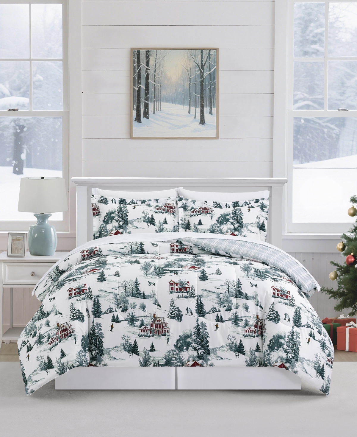Click here for Sunham Winter Forest 8-Pc. Comforter Sets - Red  G... prices