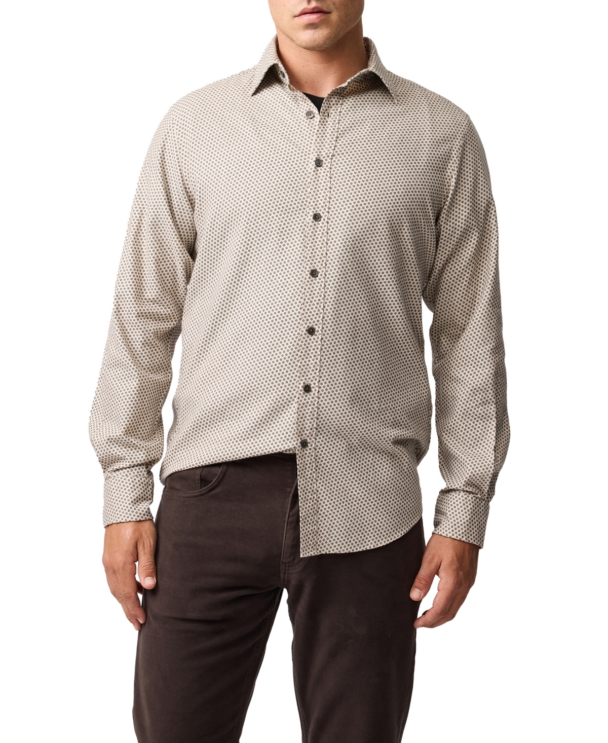 Click here for Rodd & Gunn Mens Roys Hill Long Sleeve Slim Fit Sh... prices