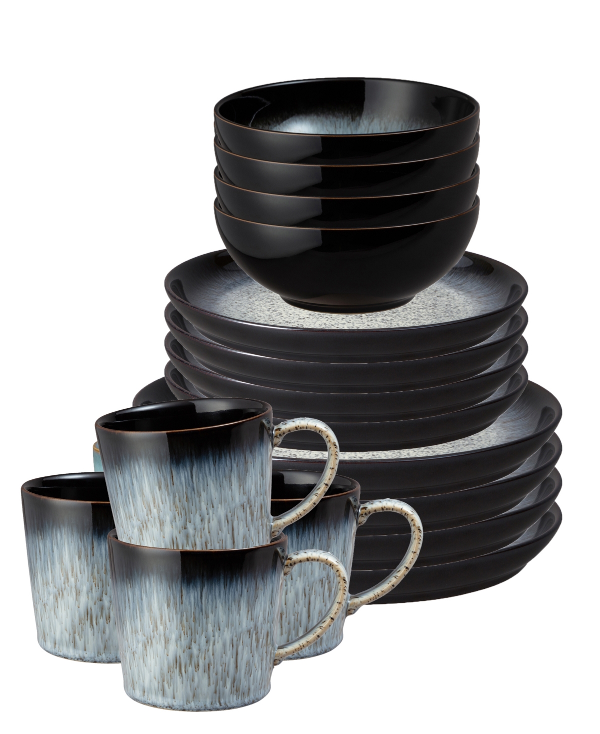 Click here for Denby Halo Coupe 16 Pc. Dinnerware Set  Service fo... prices