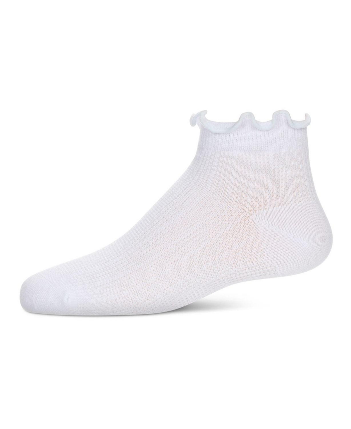 Click here for MeMoi Girls Colored Ruffle Anklet Socks - White-li... prices