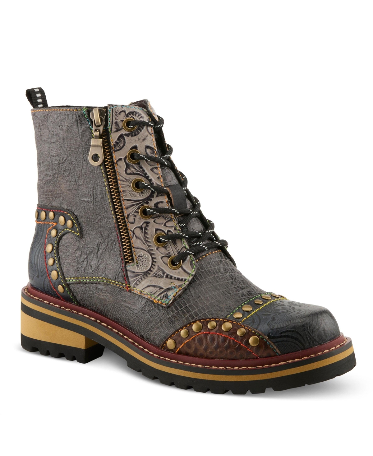 Click here for LArtiste Womens Rugup Hand-Painted Leather Booties... prices