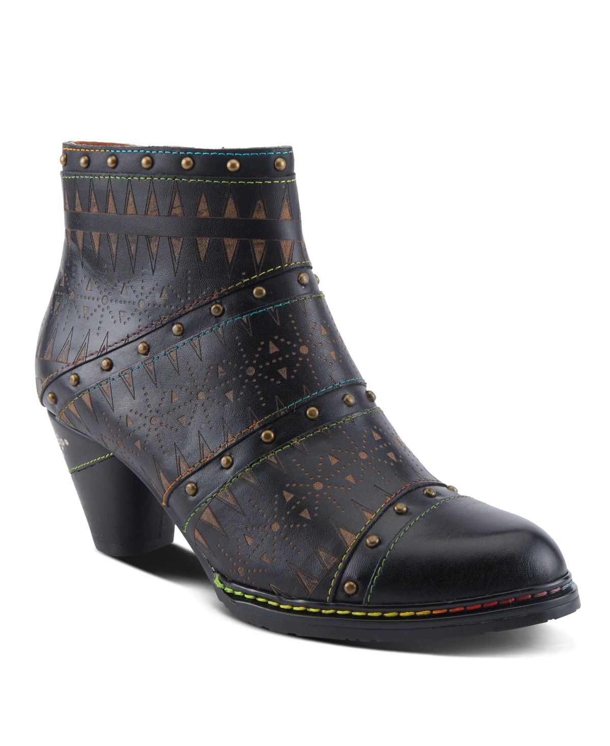 Click here for LArtiste Womens Niobe Leather Ankle Boots with Bur... prices