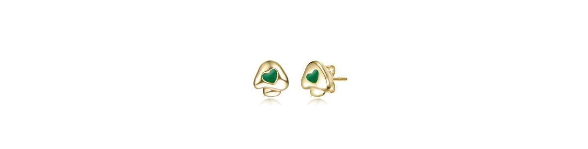Click here for GiGiGirl 14K Gold Plated with Green Enamel or Whit... prices