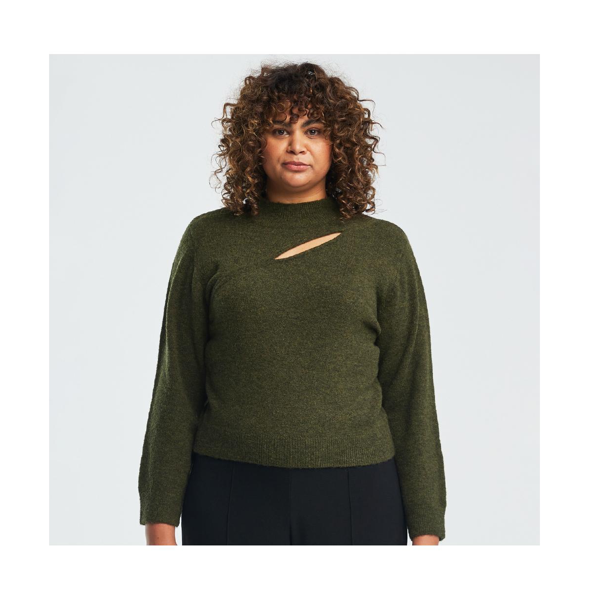 Click here for Estelle Womens Cut Out Cozy Knit - Olive prices