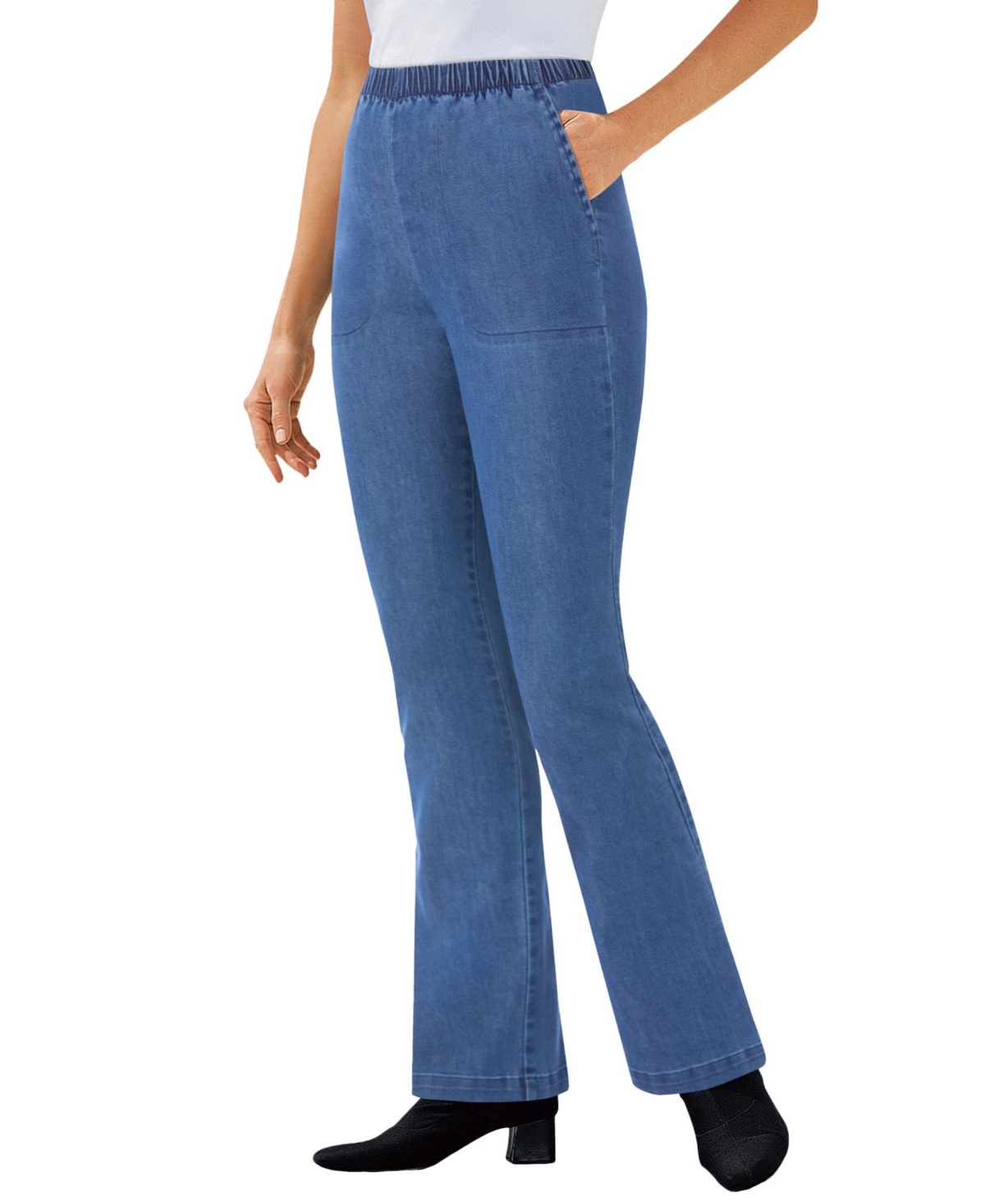 Click here for Woman Within Womens Within Fineline Stretch Denim... prices