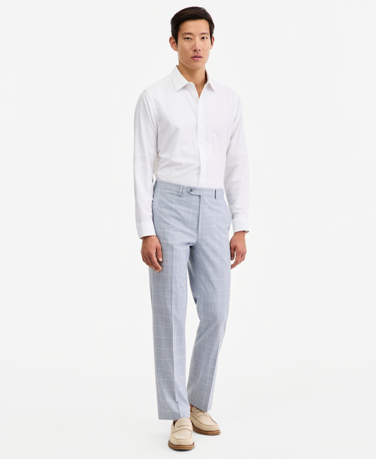 Click here for Michael Kors Mens Classic-Fit Sharkskin Dress Pant... prices
