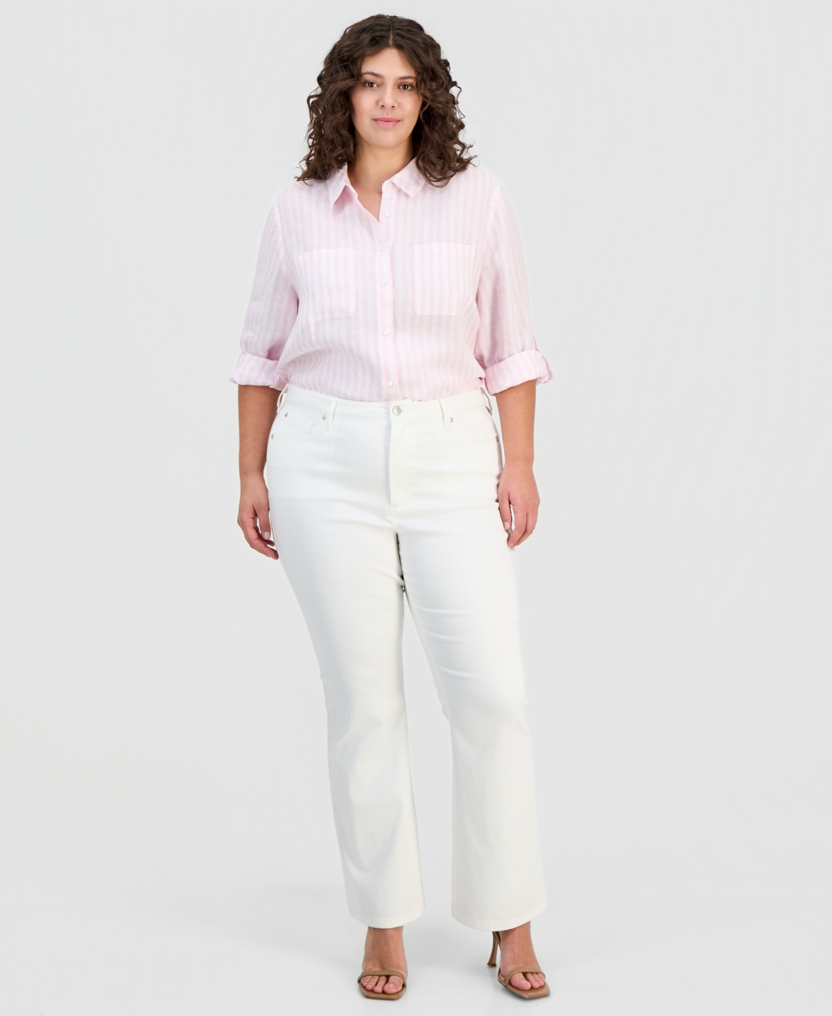 Click here for Anne Klein Plus Size High-Rise Bootcut Jeans - Sof... prices