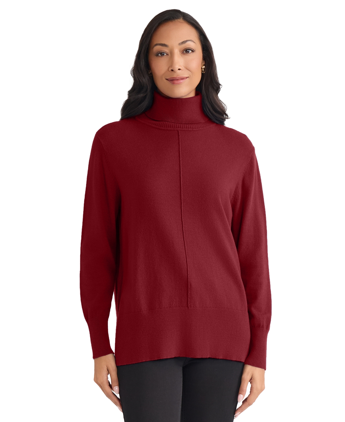 Click here for Jones New York Womens Pin Tuck Top - Venetian Red prices