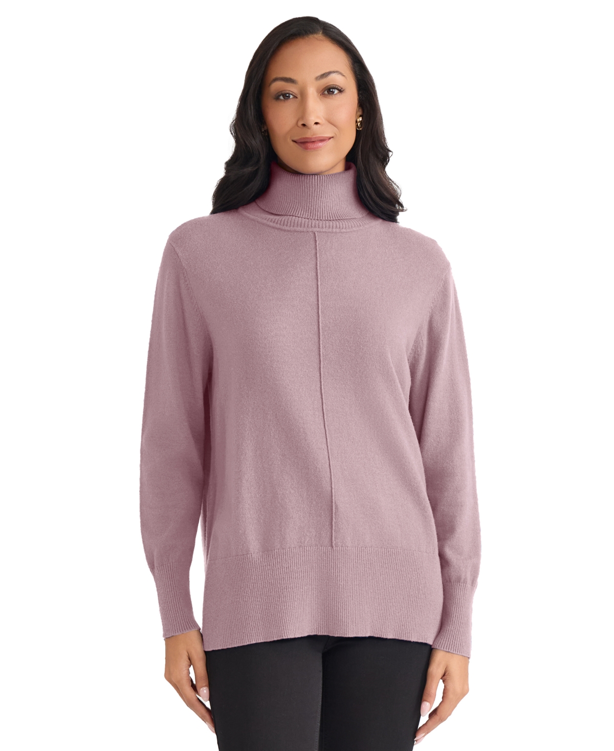 Jones New York Womens Pin Tuck Top - Rose