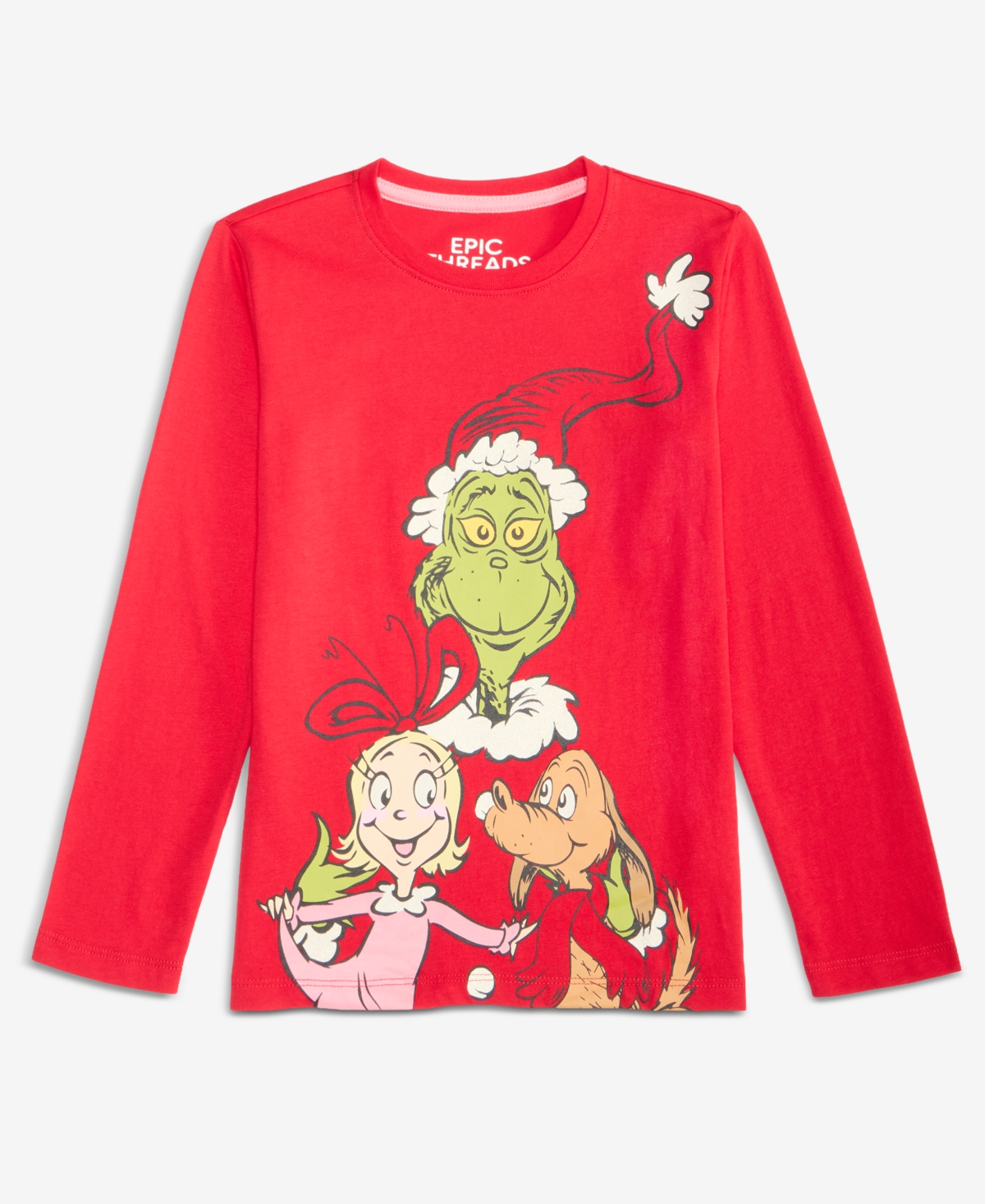 Click here for Epic Threads Girls 5-20 Grinch Graphic T-Shirt  Ma... prices