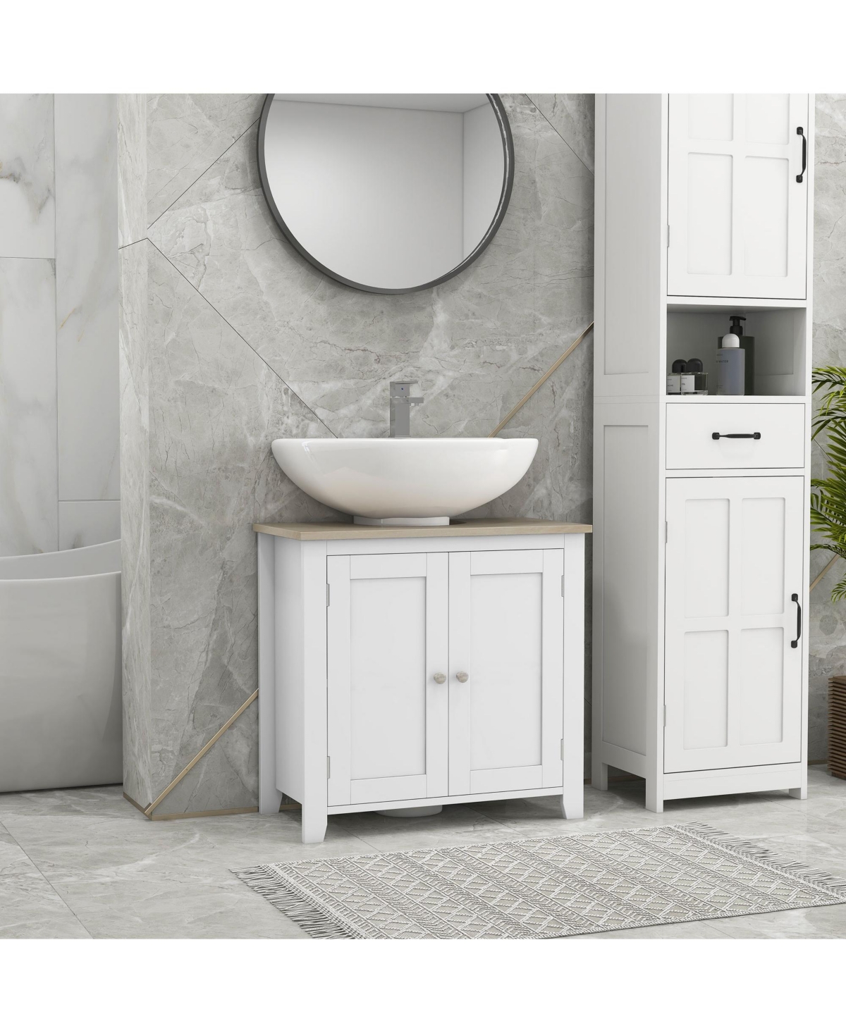 Click here for Modern Wall Mounted Bathroom Cabinet with Mirror a... prices