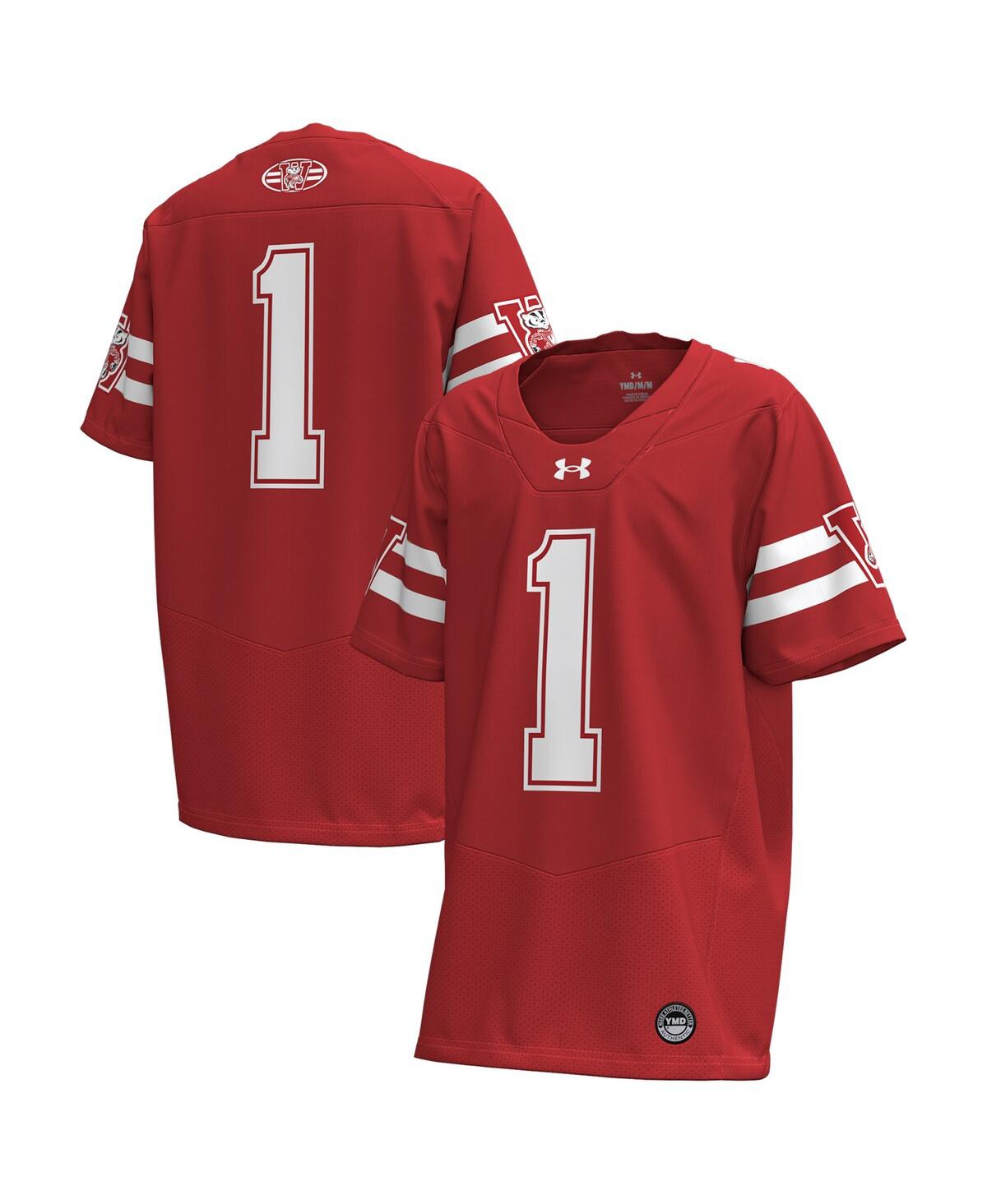 Click here for Under Armour Big Boys and Girls 1 Red Wisconsin Ba... prices