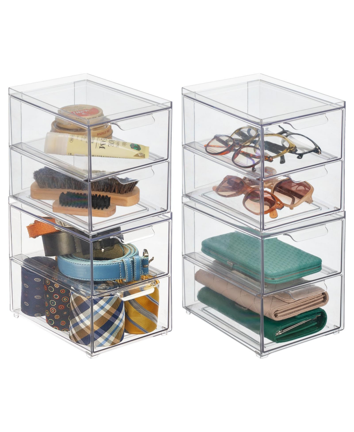 Click here for mDesign Stackable Plastic Storage Closet Bin w/ Pu... prices