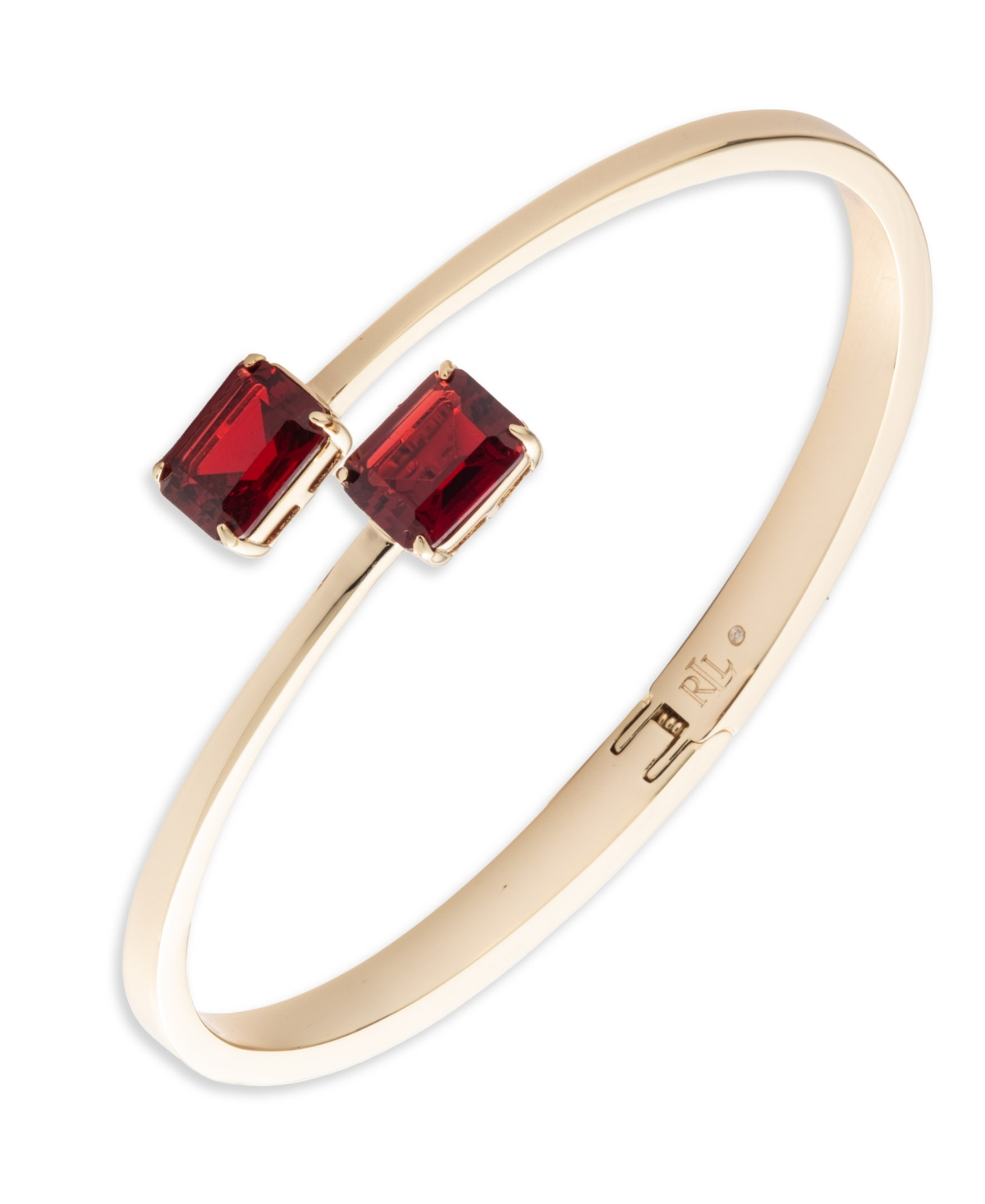 Click here for Lauren Ralph Lauren Glass Stone Gold-Tone Jet Bypa... prices