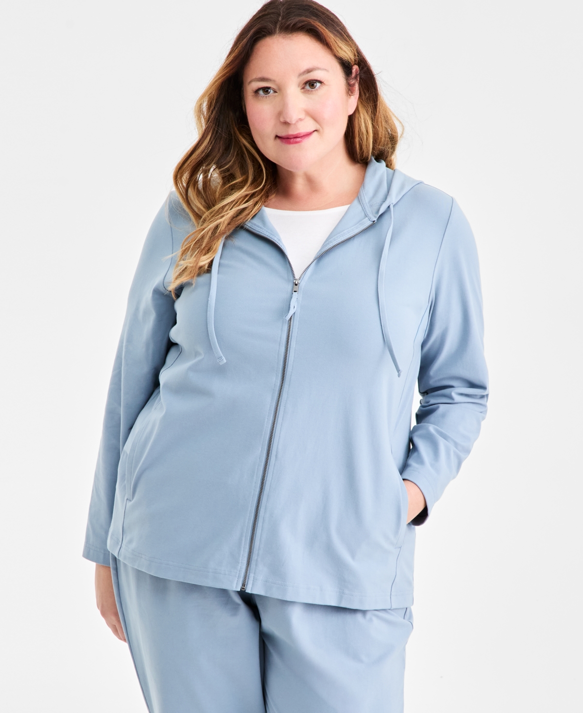 Click here for Style & Co Plus Size Zip-Up Hooded Sweatshirt  Exc... prices