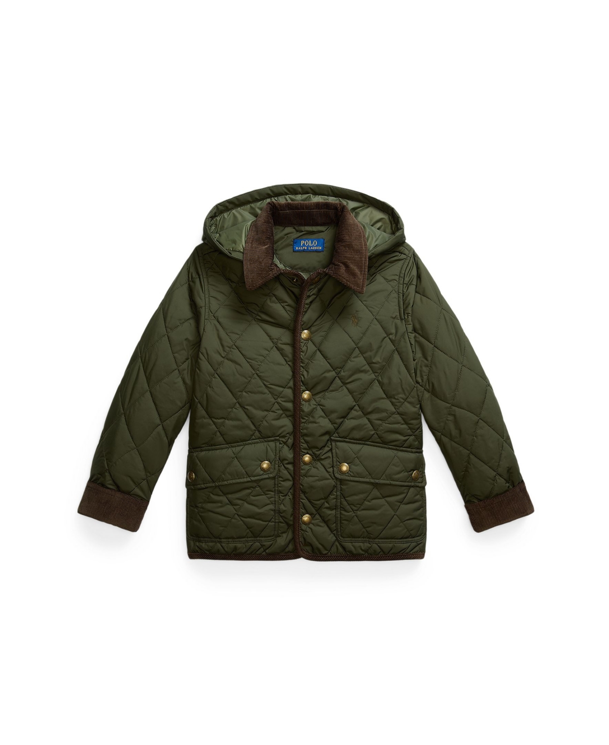 Click here for Polo Ralph Lauren Boys 8-20 Hooded Jacket - Olive prices