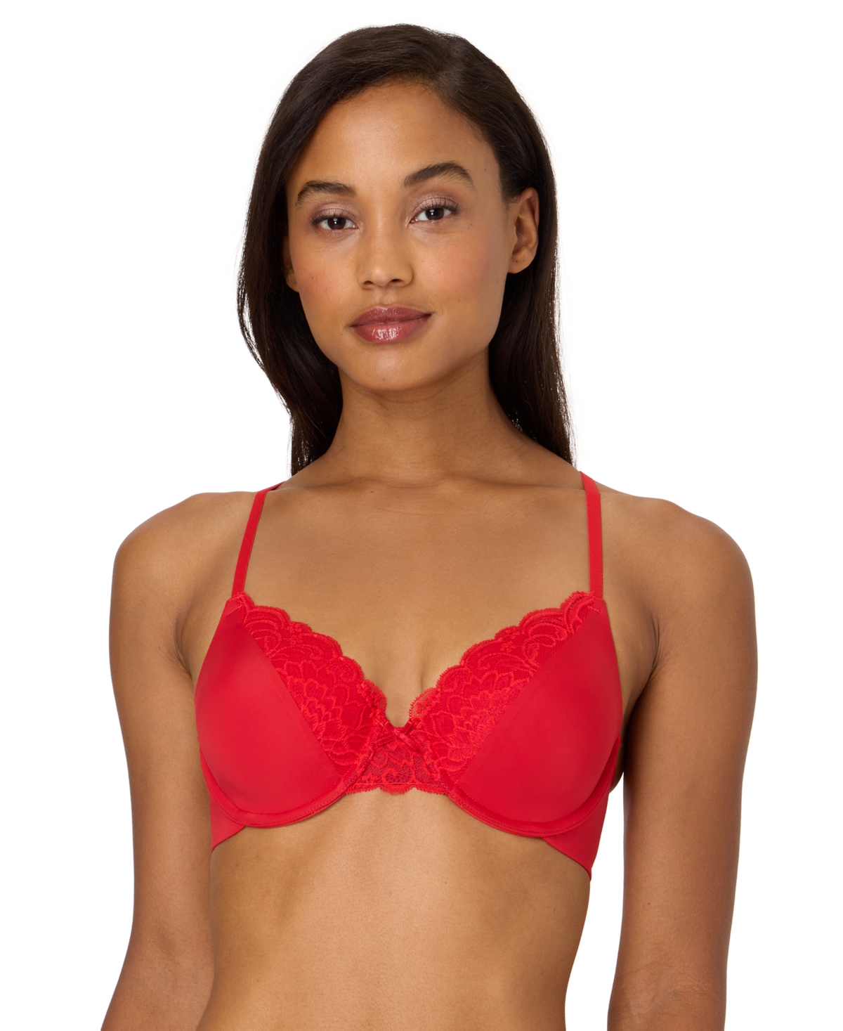 Maidenform Comfort Devotion T-Shirt Underwire Full Coverage Bra 09404  D  Red