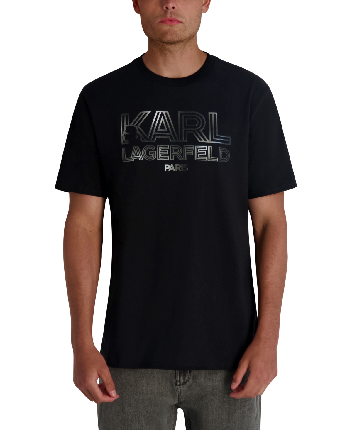 Click here for Karl Lagerfeld Paris Mens Short Sleeve T-Shirt - B... prices
