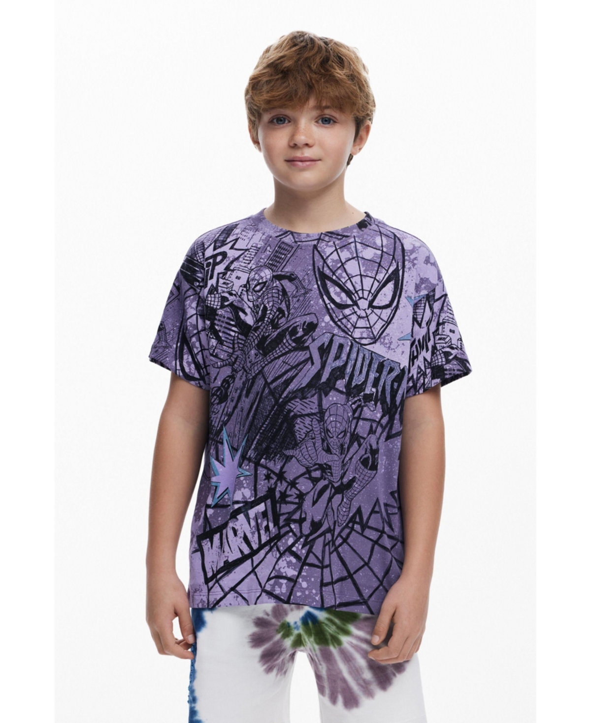 Click here for Desigual Boyss Spiderman web T-shirt - Red prices