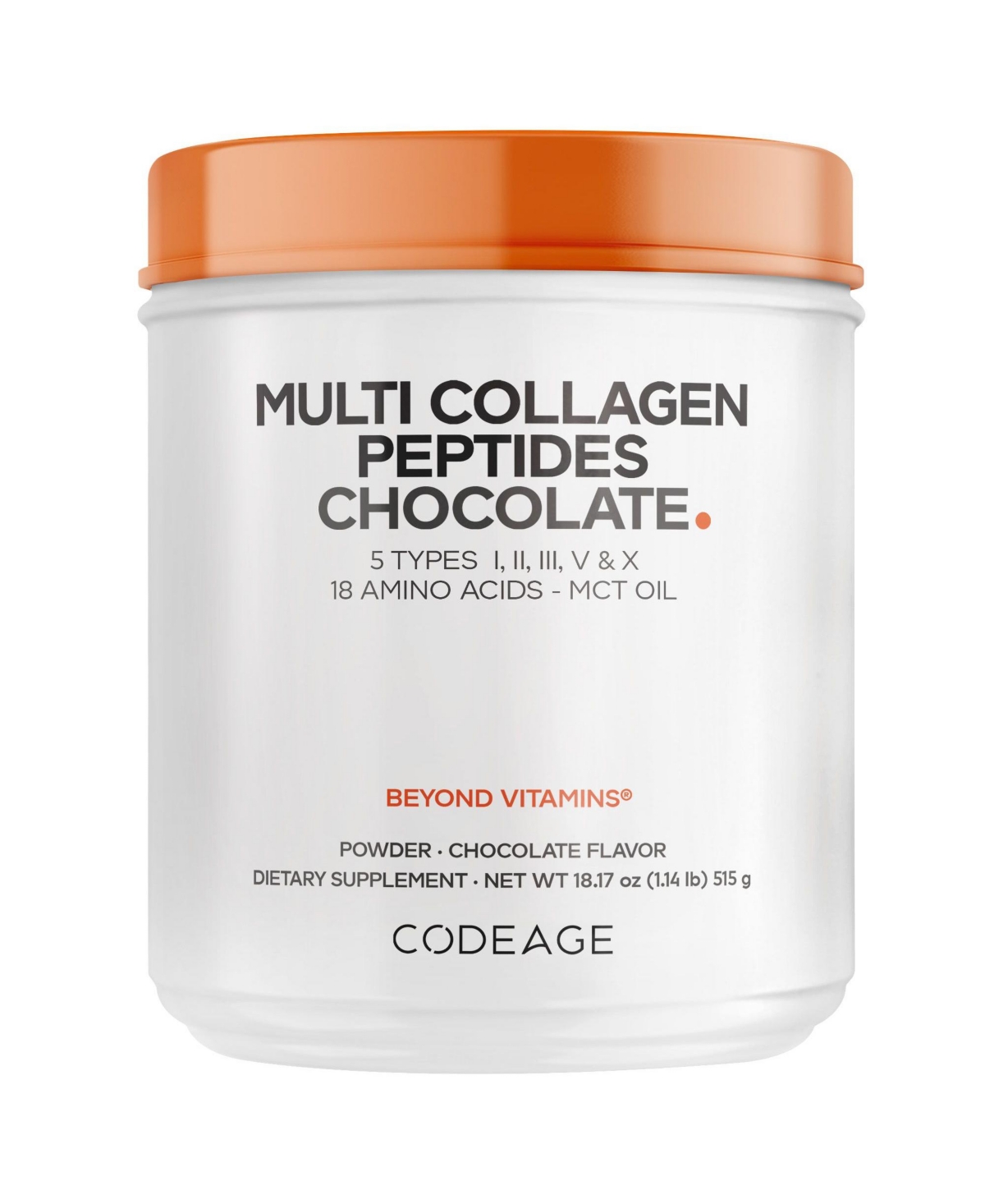 Click here for Codeage Multi Collagen Chocolate Protein Powder -... prices