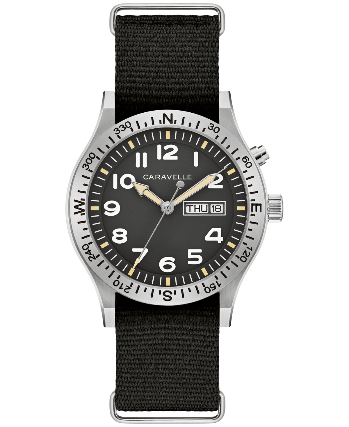 Click here for Caravelle Mens Vintage Casual Lite Up Black Nylon... prices