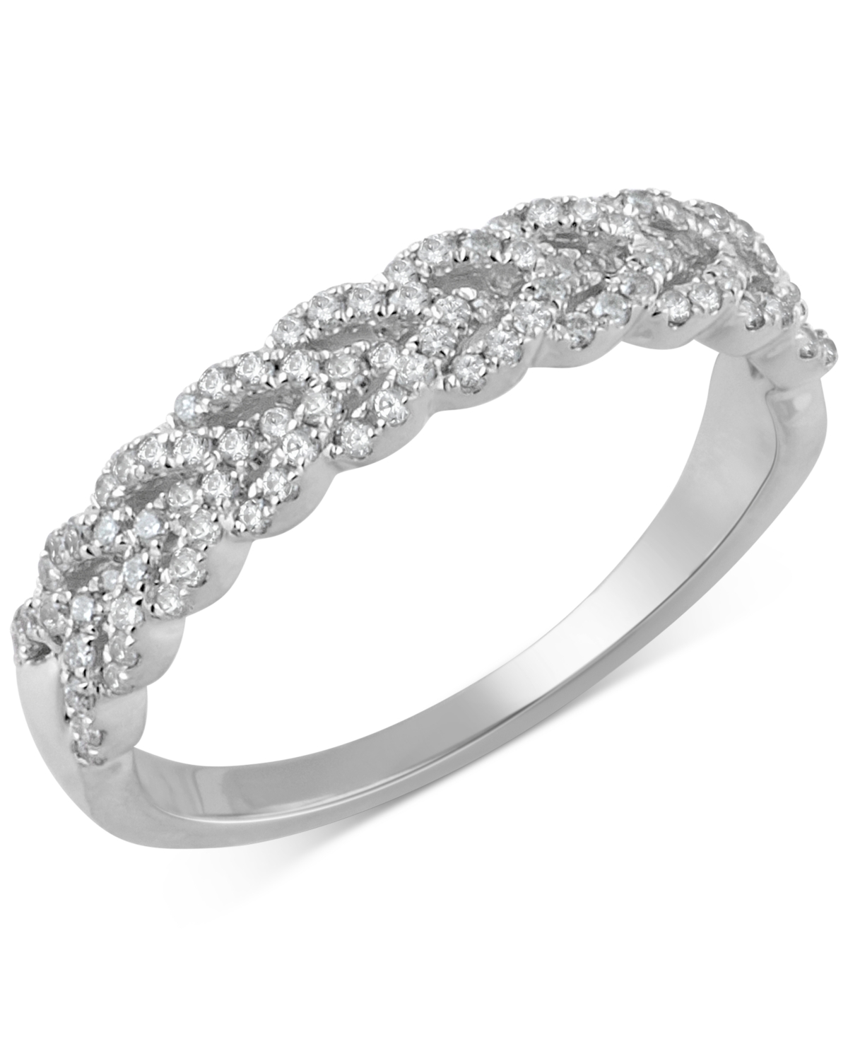 Click here for Diamond Braid Band (1/3 ct. t.w.) in 14k Gold  Whi... prices