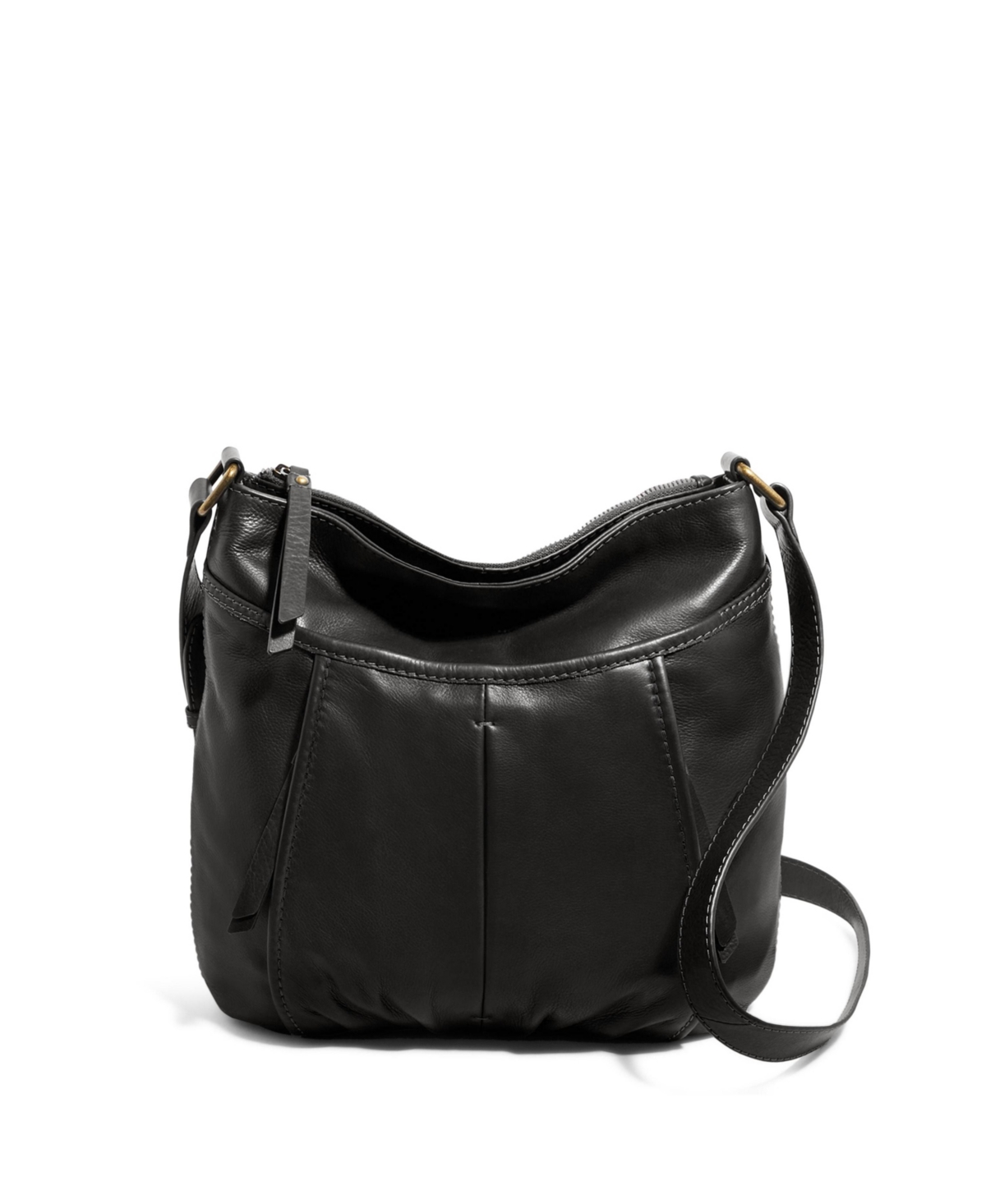 Click here for Lennie Double Entry Crossbody - Black Smooth prices