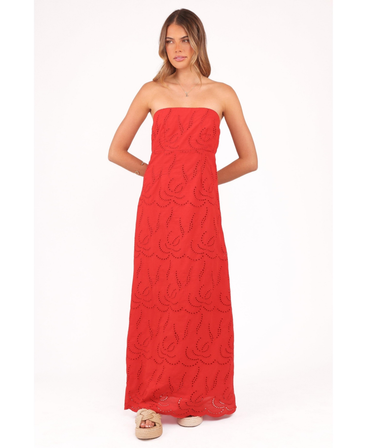 Click here for Petal and Pup Womens Annika Maxi Dress - Red prices