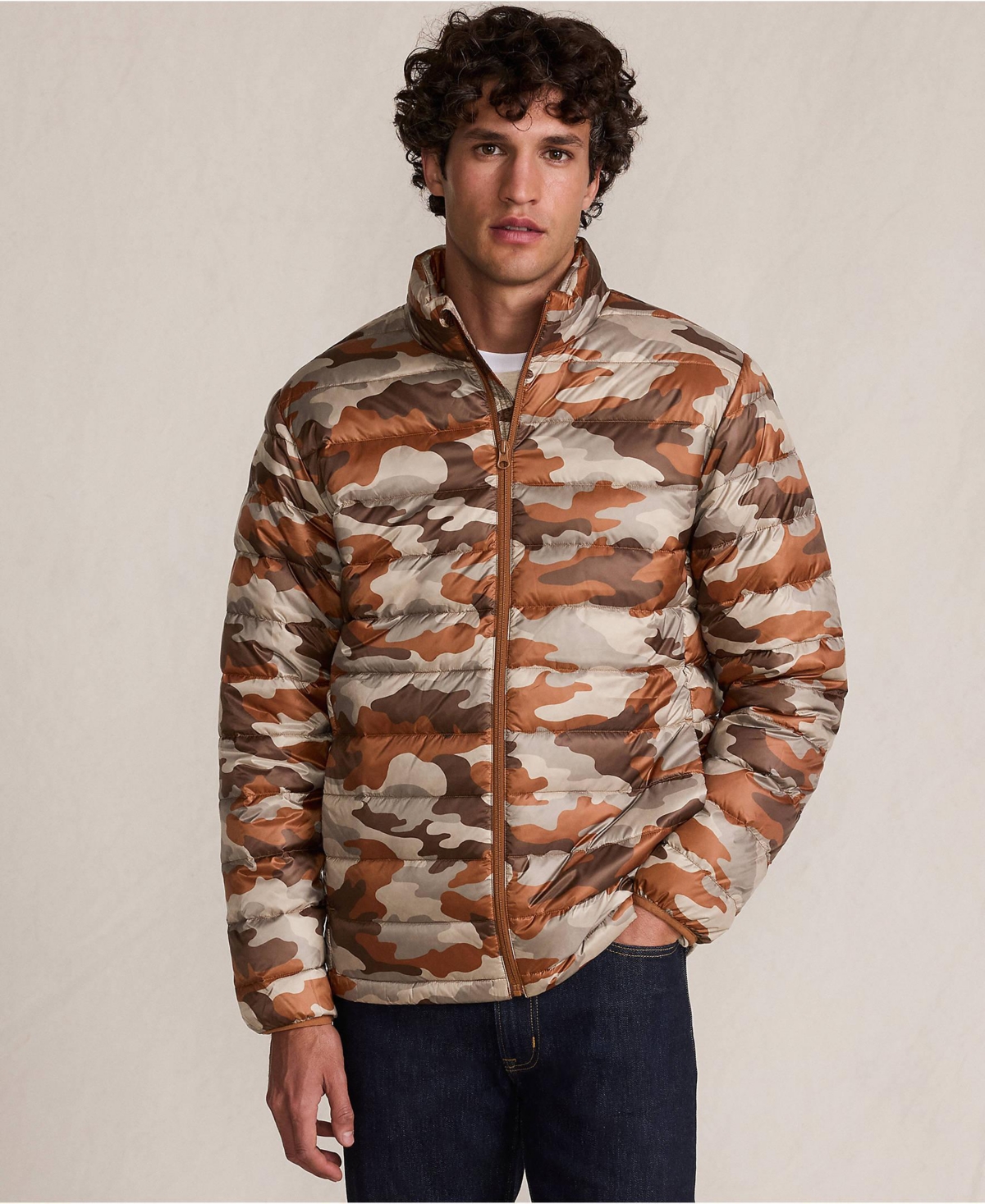 Click here for Lands End Mens Wanderweight Packable Print Down Ja... prices