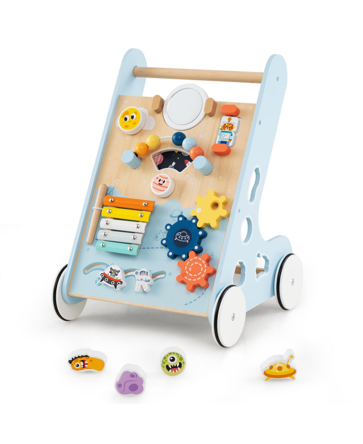 Click here for Gymax Wooden Baby Walker Push & Pull Learning Acti... prices
