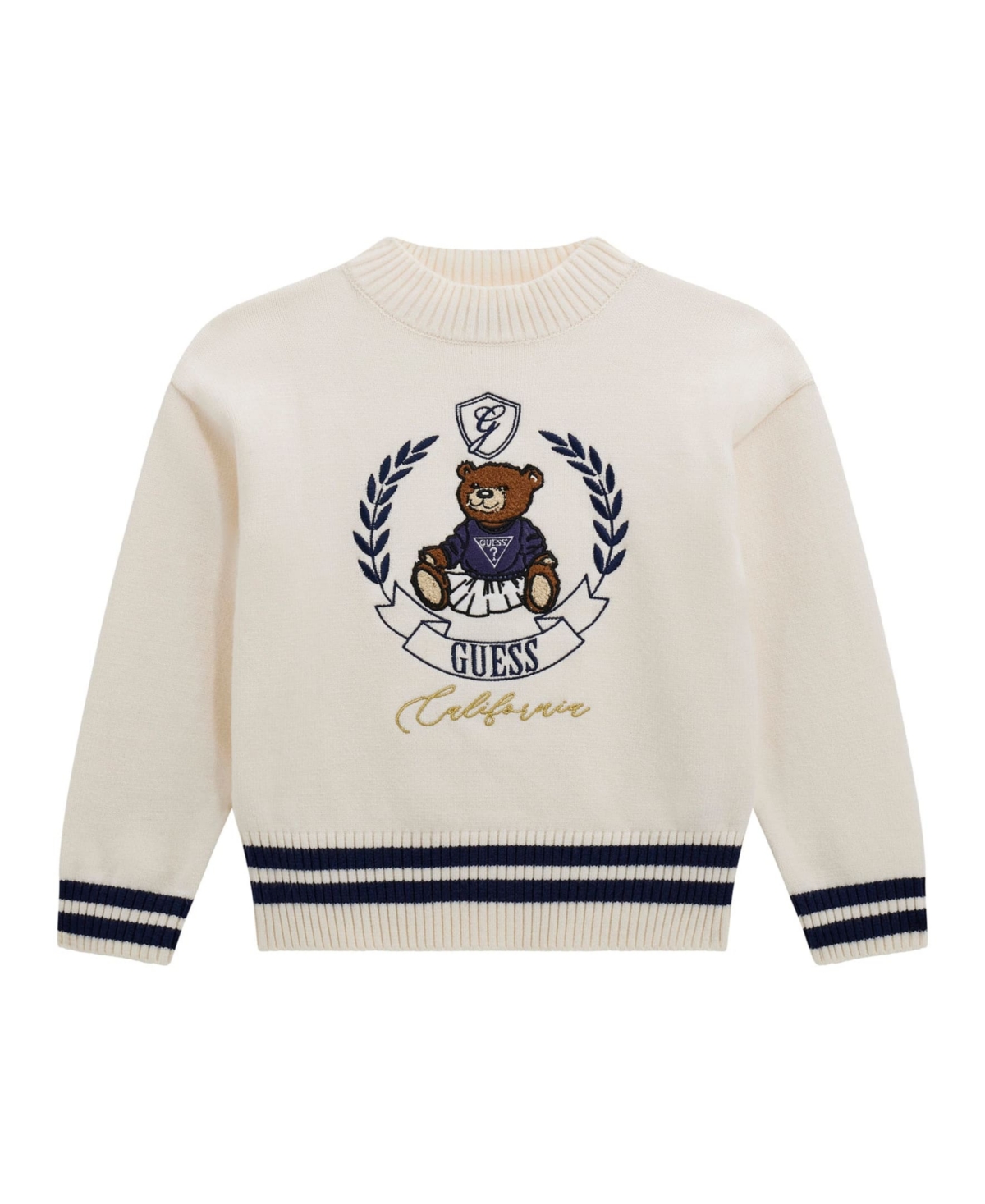 Click here for Guess Girls 7-16 Long Sleeve Sweater - Beige prices