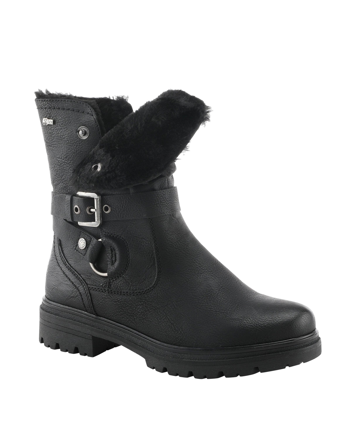 Click here for Spring Step Francala Foldover Faux Fur Booties wit... prices