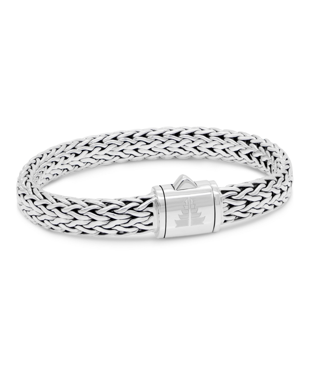 Click here for Devata Dragon Bone Oval 9mm Chain Bracelet in Ster... prices