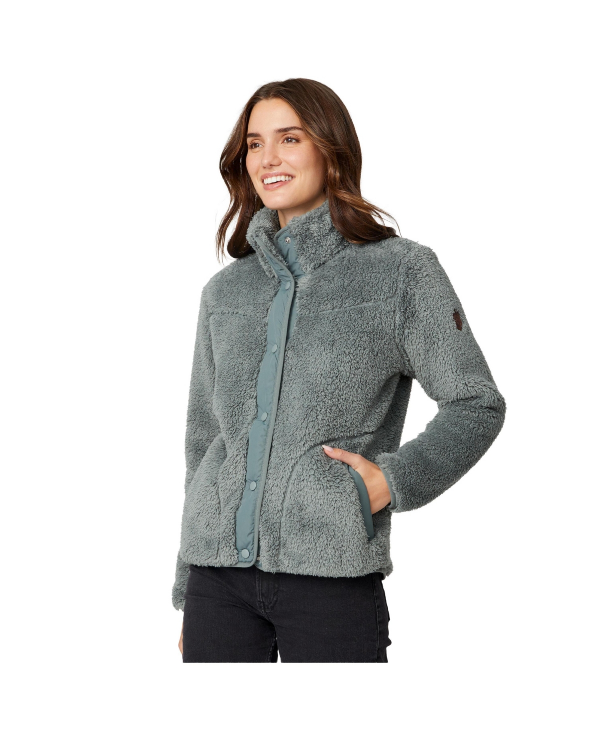 Click here for Free Country Womens Sherpa Butter Pile Button Fron... prices