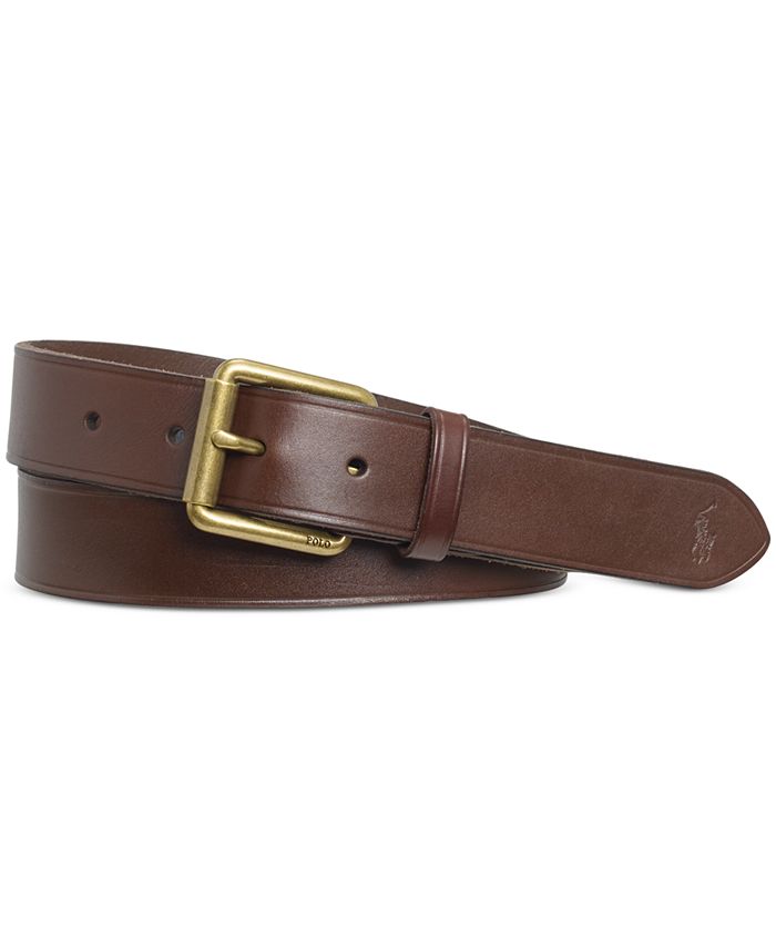 Polo Ralph Lauren Men's Leather Icon Belt - Macy's