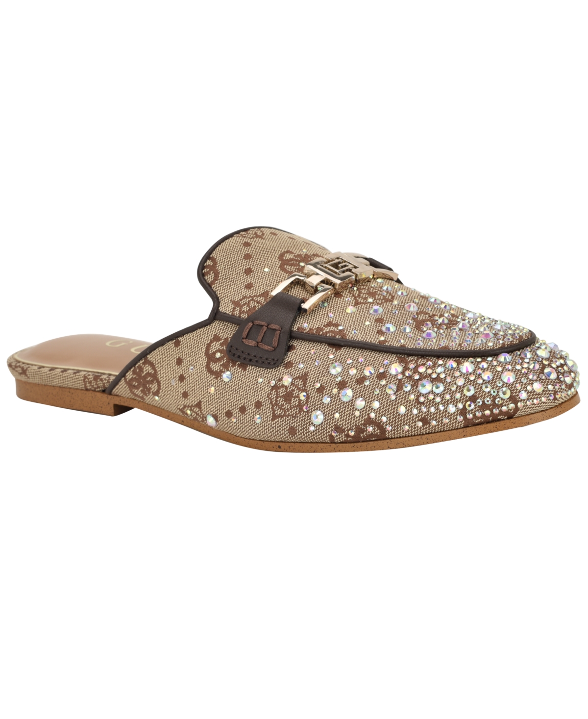 Click here for Guess Womens Bommiyaa Embellished Mule Loafers - P... prices