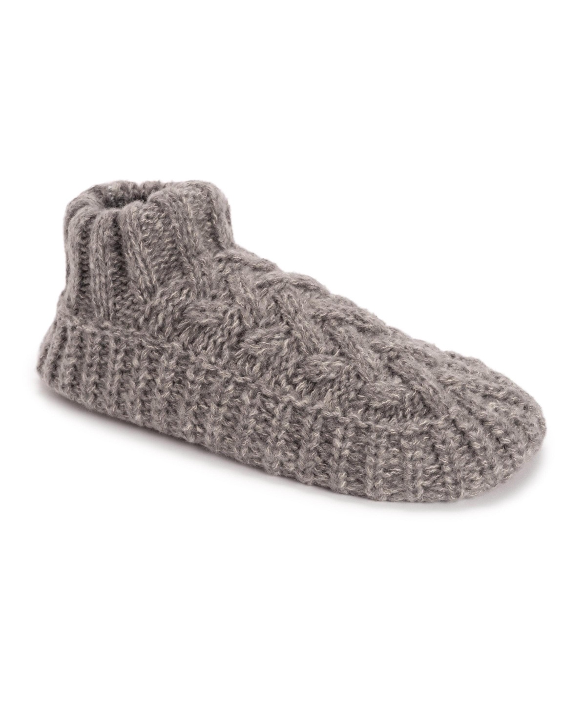 Click here for Muk Luks Womens Sweater Cuff Bootie  Fossil  S/M -... prices