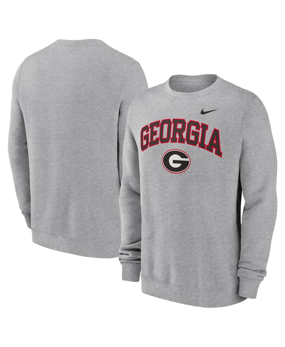 Click here for Nike Mens Gray Georgia Bulldogs Arch Pullover Swea... prices