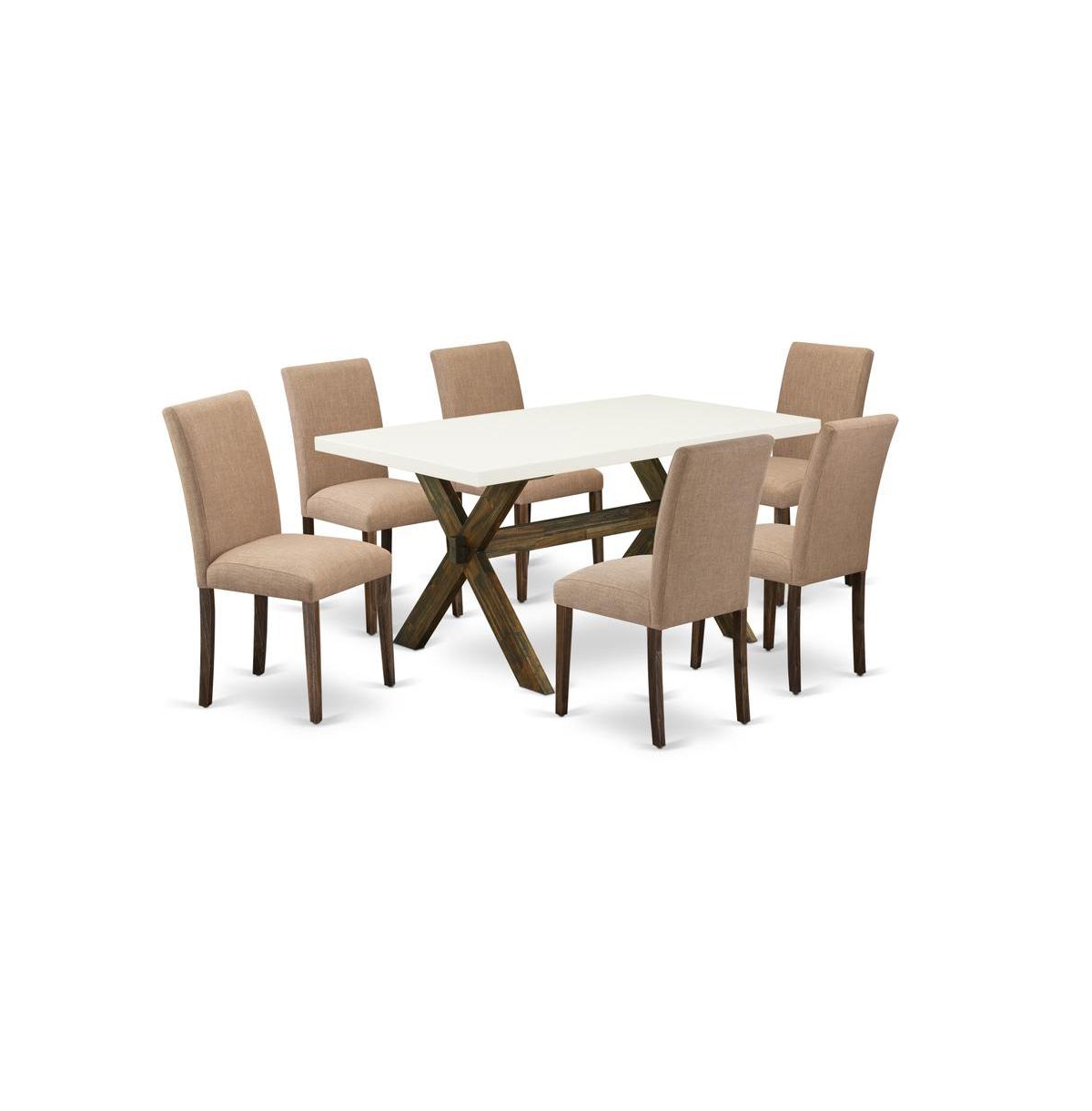 Click here for East West Furniture 7-Pc Table and Chairs Dining S... prices