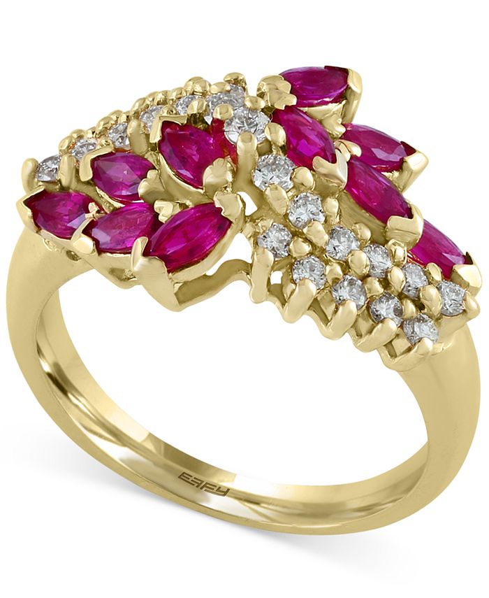 EFFY Collection Ruby Royale by EFFY Ruby (1-1/8 ct. t.w.) and Diamond ...