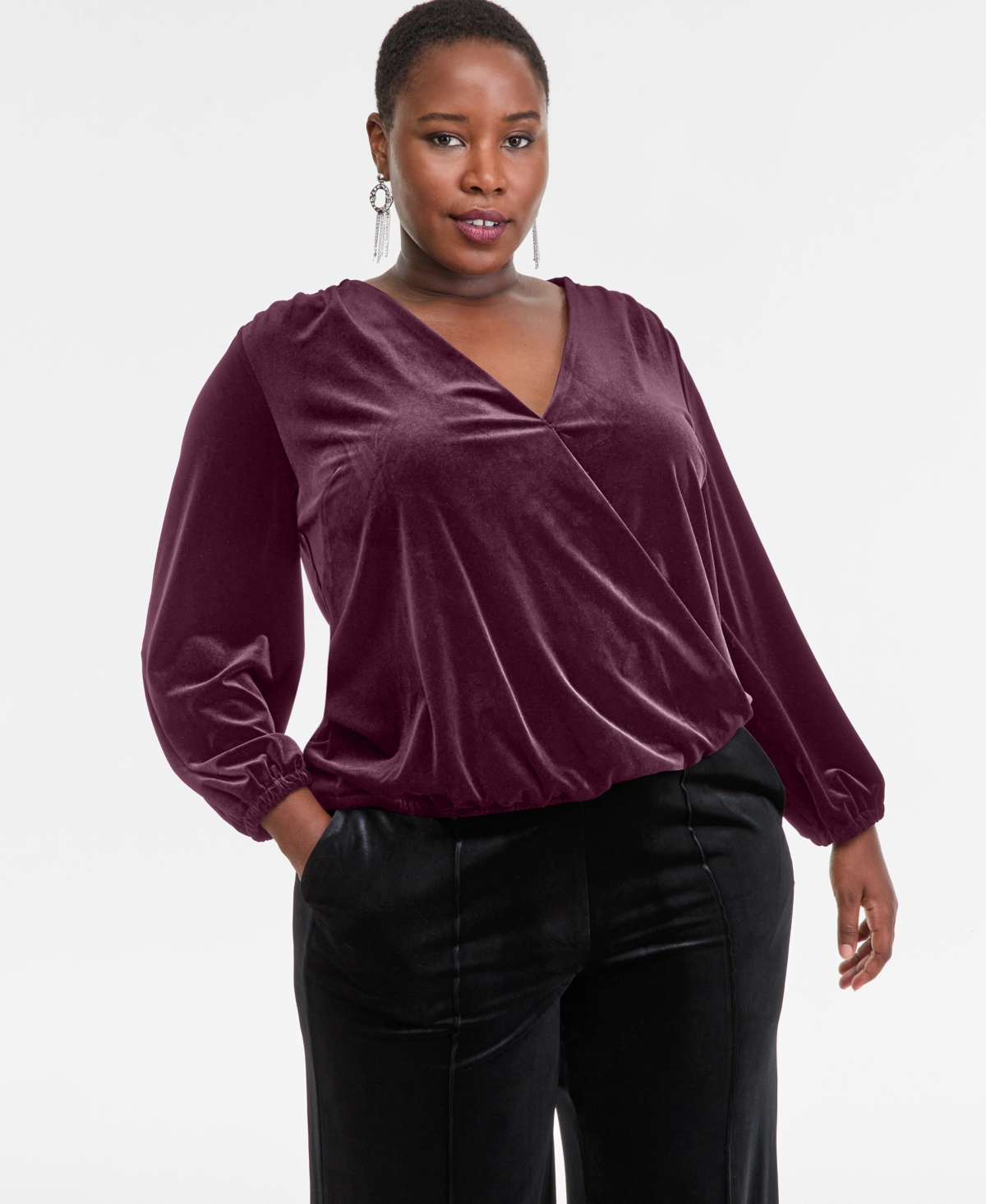 Click here for I.n.c. International Concepts Plus Size Velvet V-N... prices
