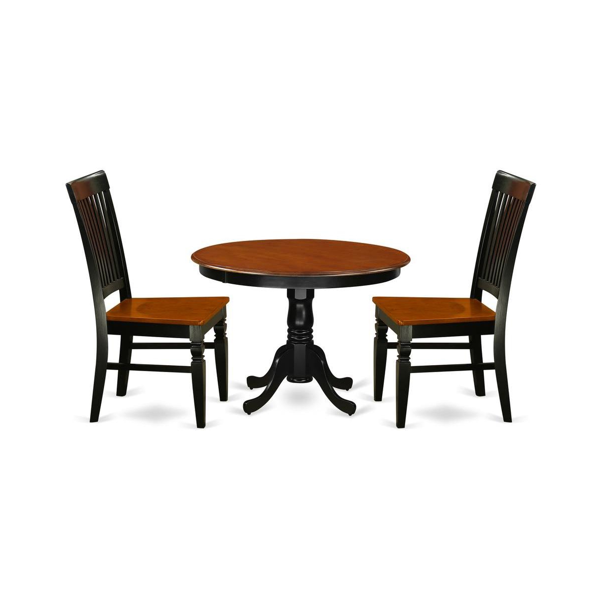 Click here for East West Furniture Dining Room Set Black & Cherry... prices