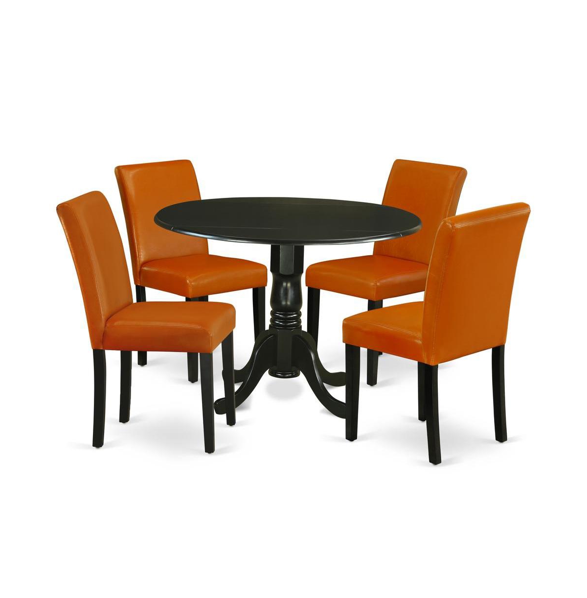 Click here for East West Furniture Dining Room Set Black - Black prices