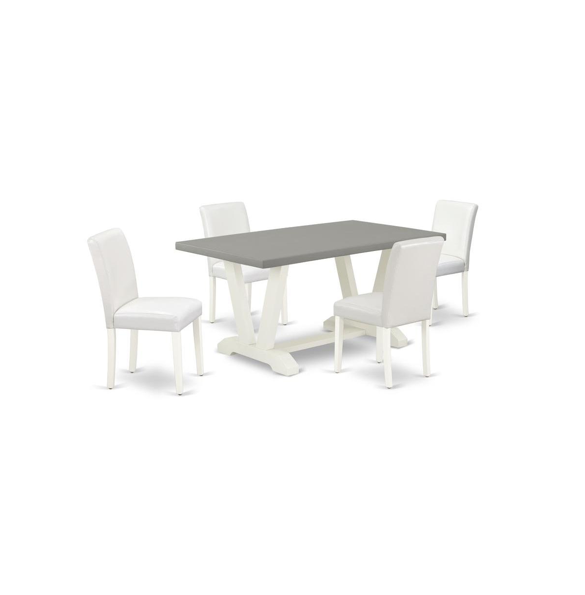 Click here for East West Furniture 5-Piece Stylish Dining Room Se... prices