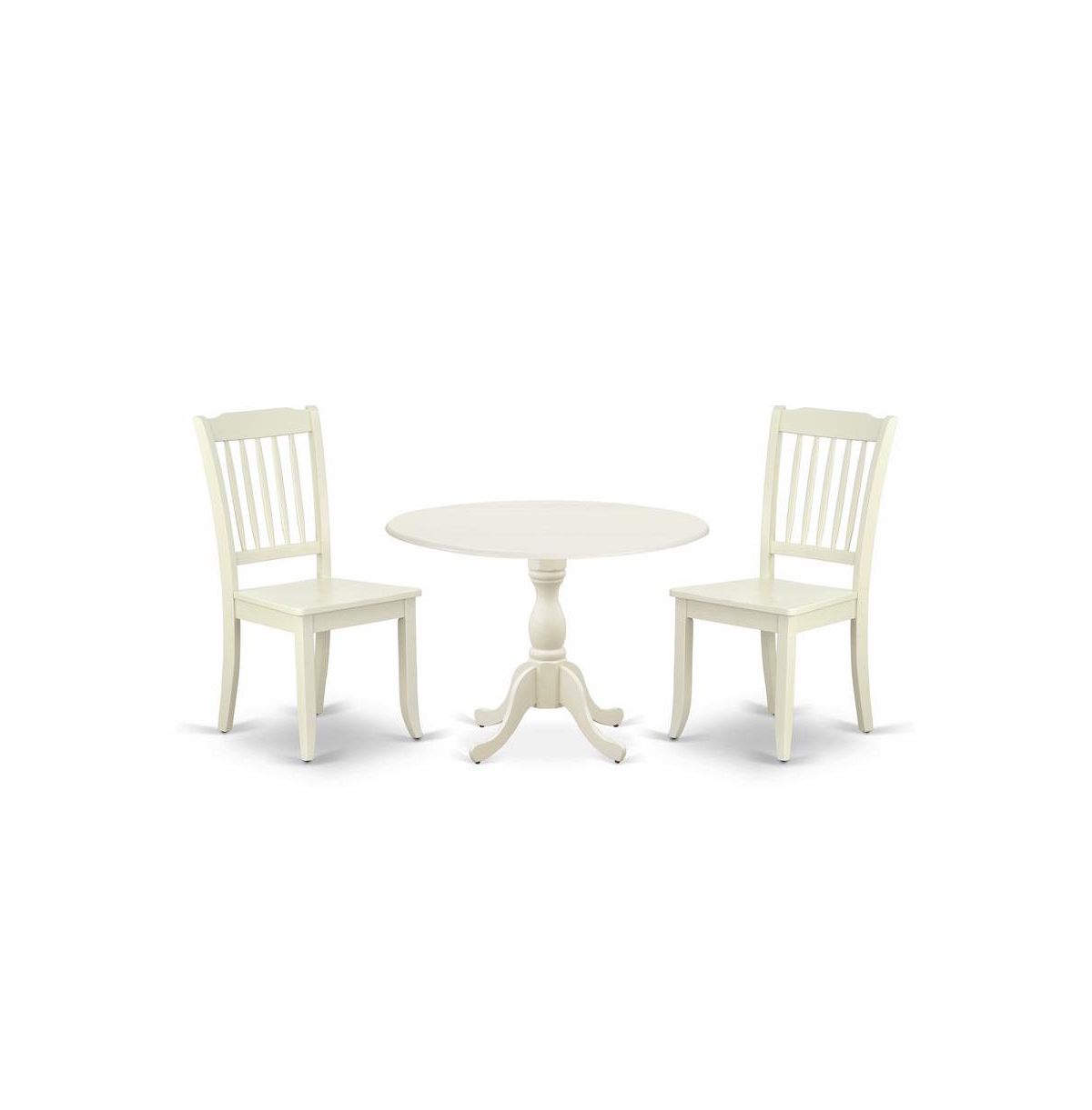 Click here for East West Furniture 3 Piece Dining Table Set Consi... prices