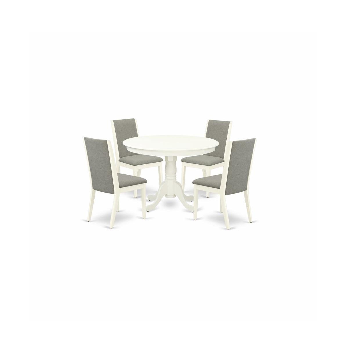 Click here for East West Furniture Dining Room Set Linen White -... prices