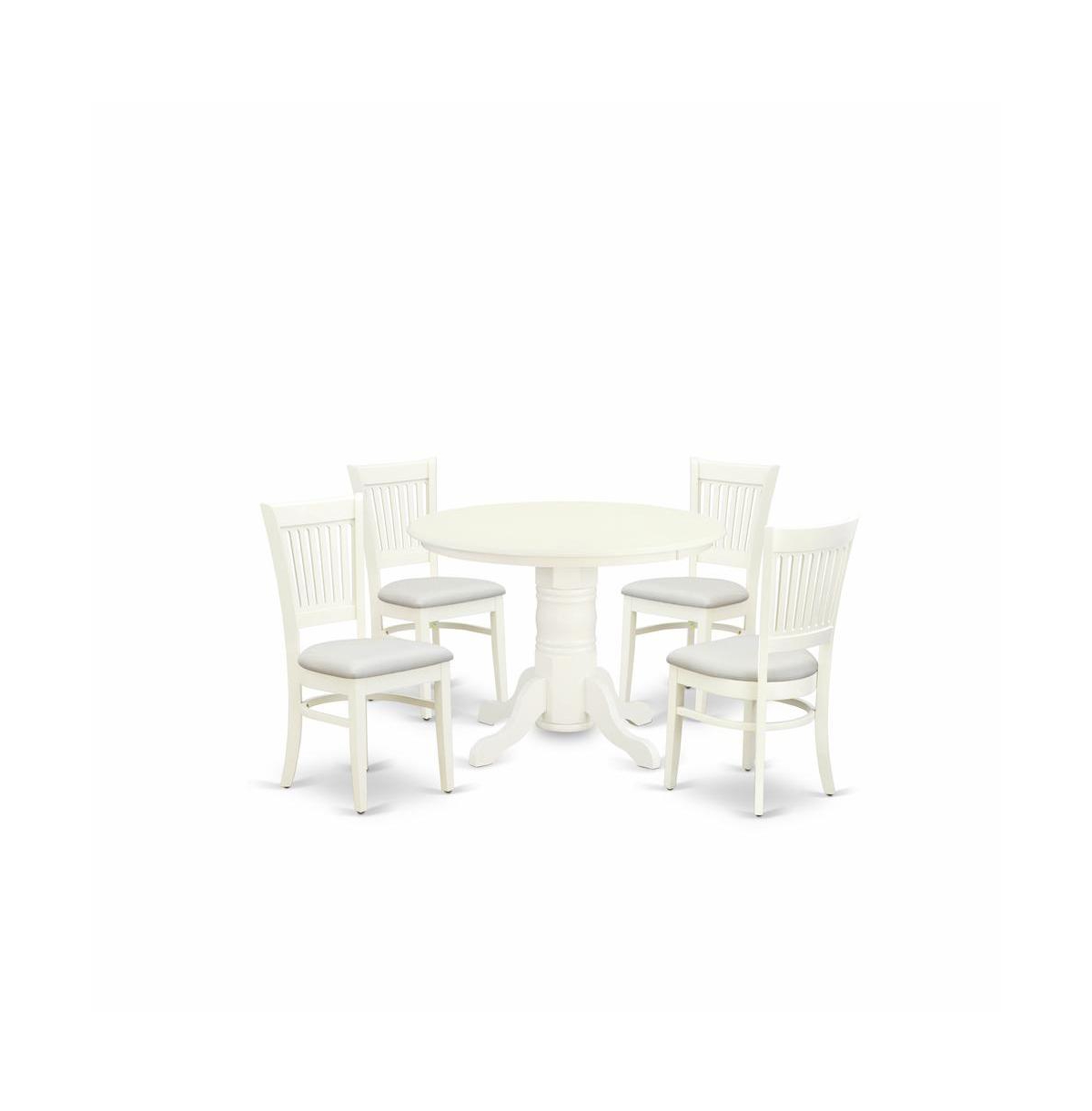 Click here for East West Furniture 5-Piece Dining Room Table Set-... prices