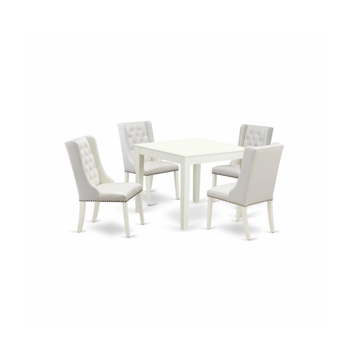 Click here for East West Furniture 5-Piece Dining Table Set Inclu... prices